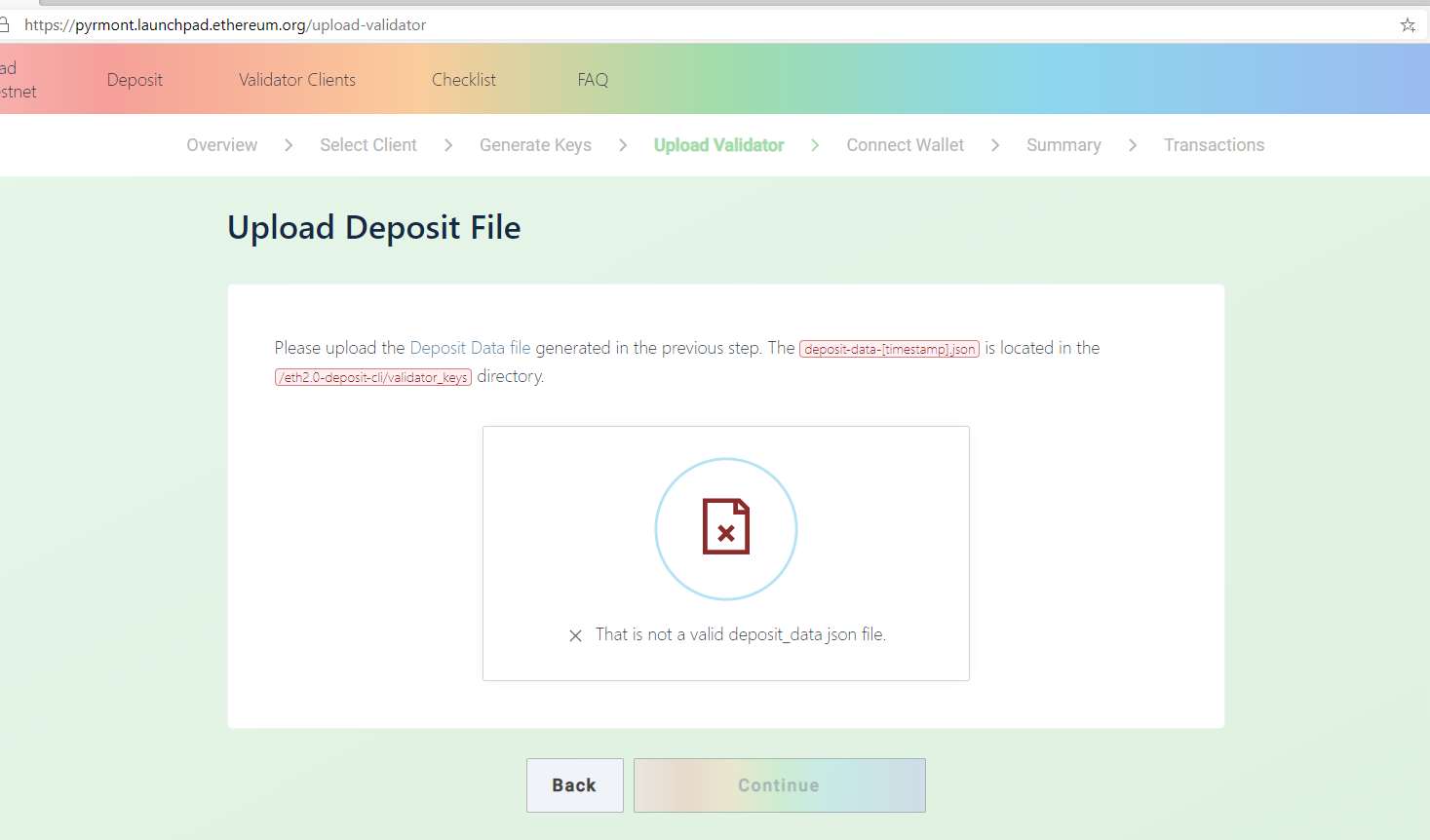 Ethereum launchpad deposit upload doesn't work on windows · Issue #286 · ethereum/staking ...