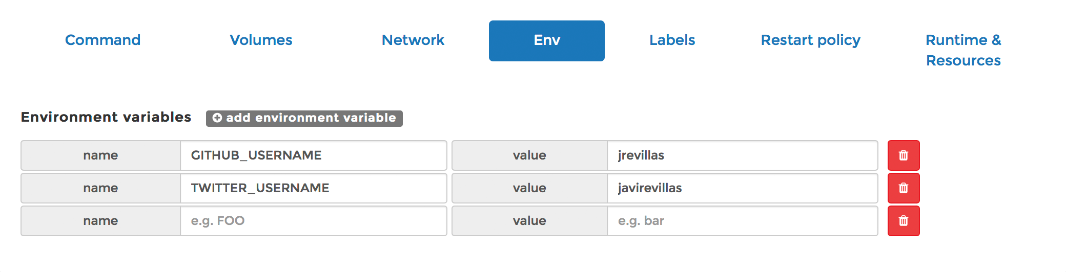 UI: setting environment variables in manual deployments · Issue #471 · openfaas/faas · GitHub