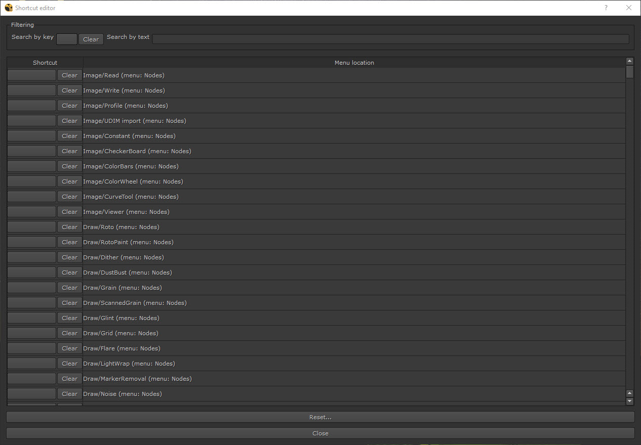Not working correctly in Nuke 11.2v4 · Issue #9 · dbr/shortcuteditor-nuke · GitHub