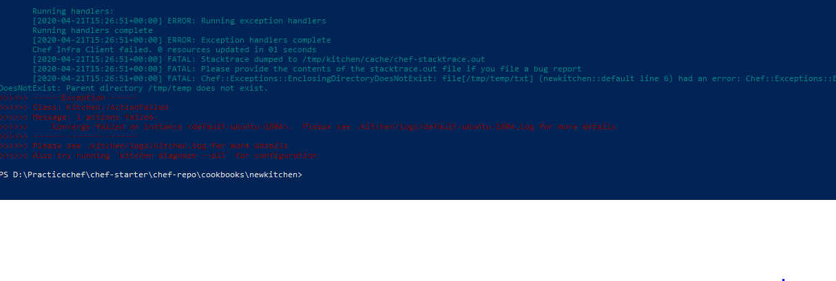 Kitchen creation failed with error below · Issue #829 · QT-DevOps/DevOpsIssues · GitHub