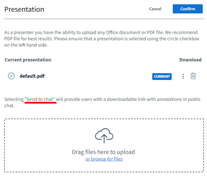 [2.7.0-alpha.2] the "send to chat" button is not displayed · Issue #18214 · bigbluebutton ...