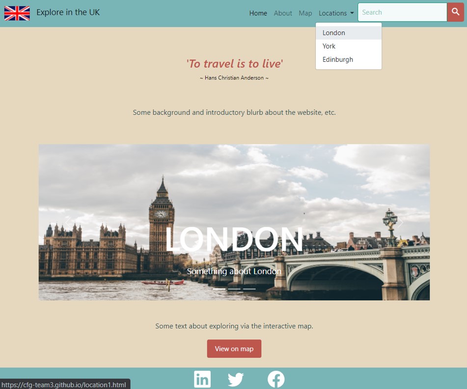 GitHub - RKaurB/cfg-webdev-travel-project: UK travel website created as part of the Code First ...