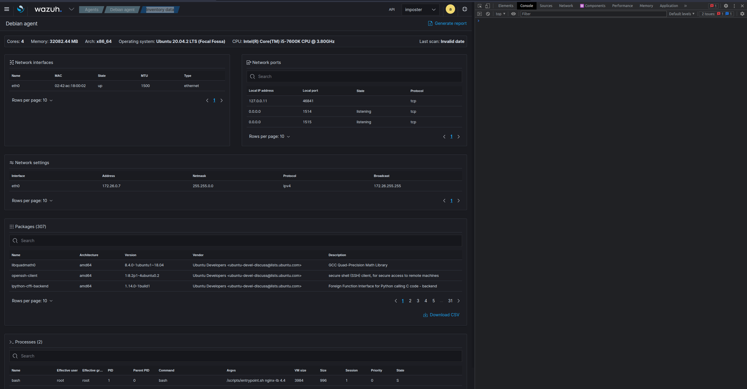 Problem on an agent's inventory data page when refreshing the page · Issue #5454 · wazuh/wazuh ...