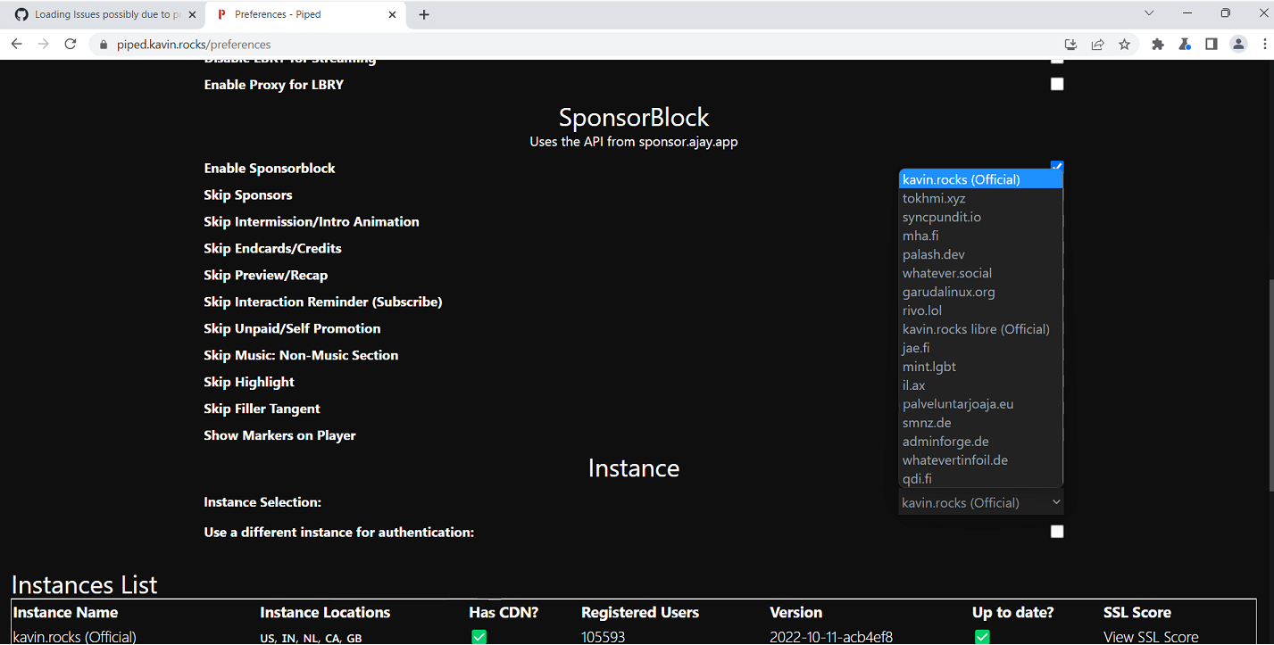 Loading Issues possibly due to proxies or filtering. · Issue #1535 · TeamPiped/Piped · GitHub