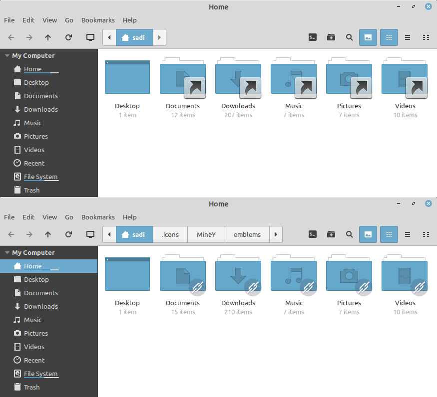 Request: Rethinking the emblems... · Issue #235 · linuxmint/mint-y ...