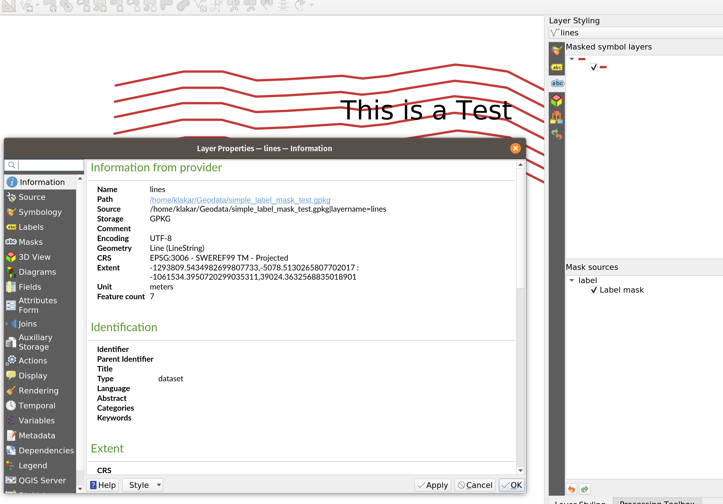 Label masking settings gets dropped when attribute contains a comma ...
