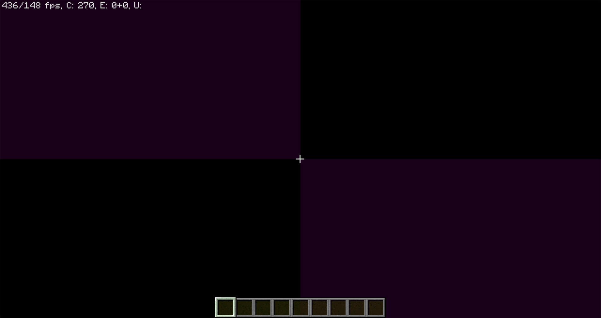 [Bug] Purple and black texture appears when going into first person ...