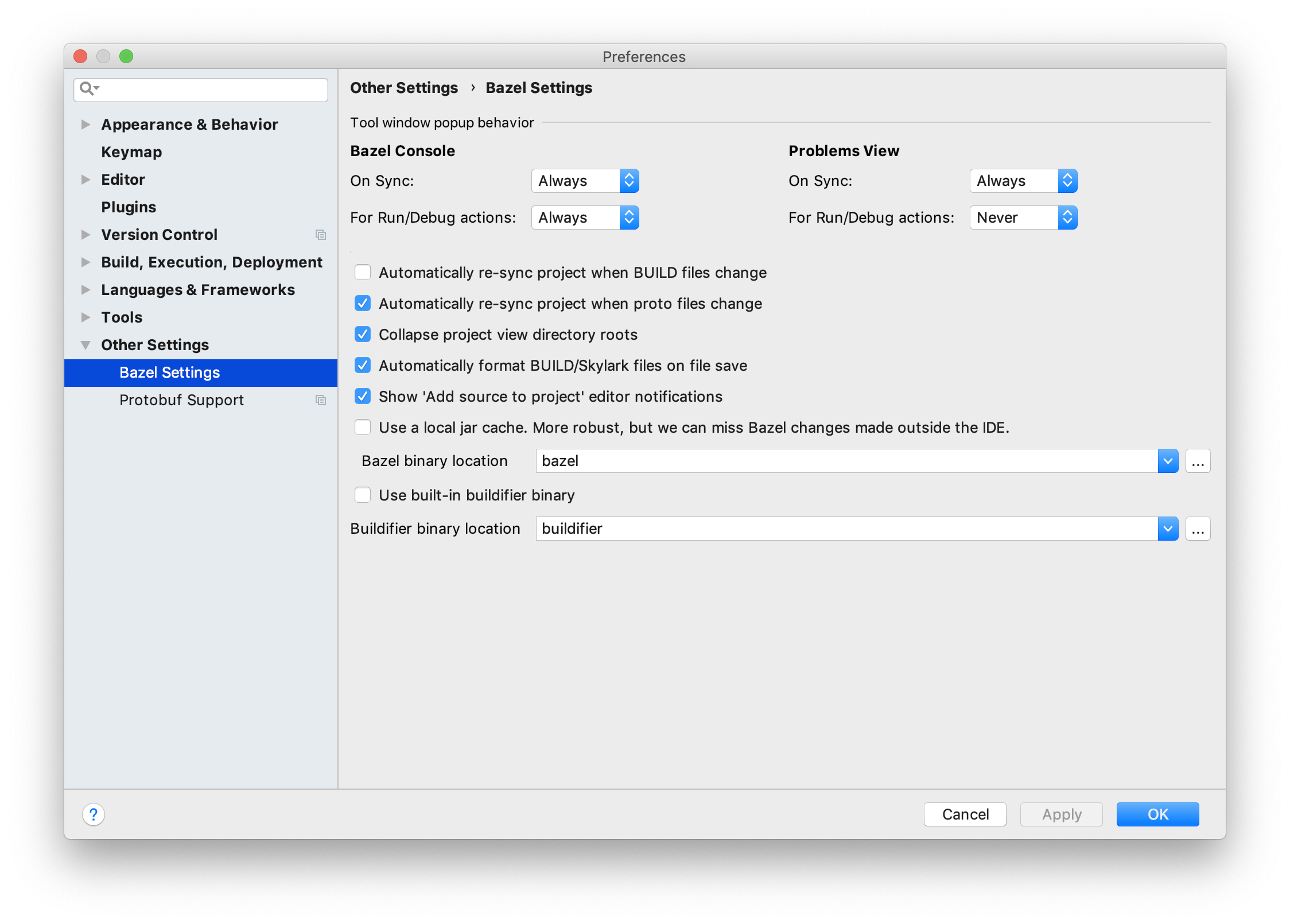 FR: Use configurable buildozer + buildifier for BUILD file modify ...