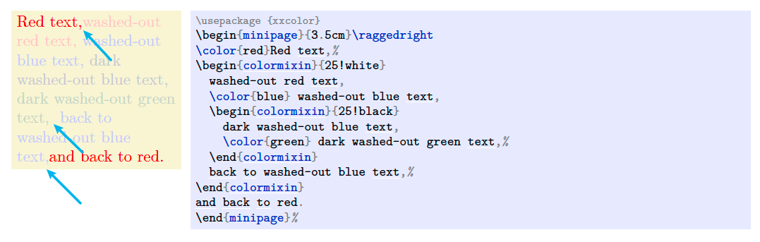 Improve codeexample for `xxcolor` · Issue #1134 · pgf-tikz/pgf · GitHub