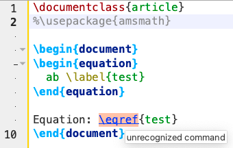 highlighting for \eqref not correct · Issue #3303 · texstudio-org/texstudio · GitHub