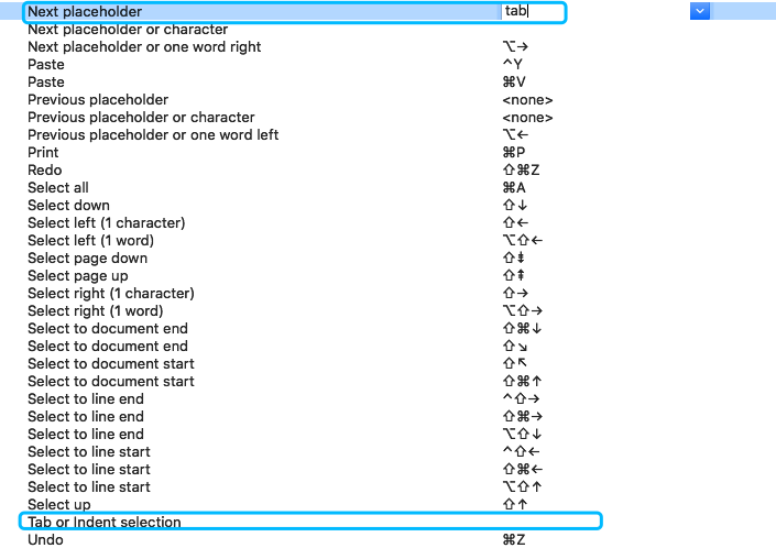 macOS jump to next placeholder shortcuts · Issue #564 · texstudio-org ...