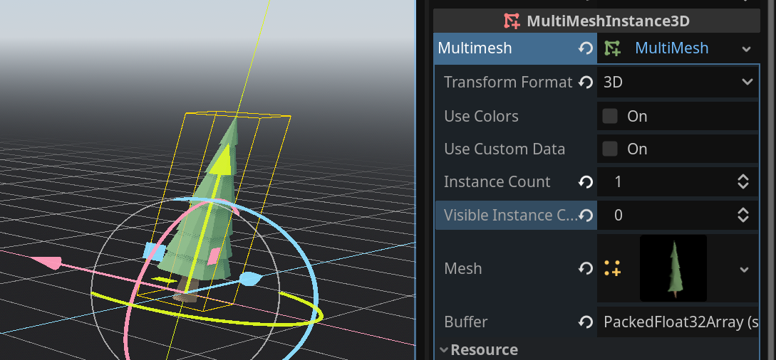 Vulkan setting Multimesh visible_instance_count=0 still draws one mesh · Issue #54933 ...