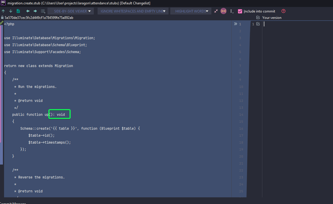 Adopt anonymous migrations deleted the content of the stubs · Issue #27 · laravel-shift ...