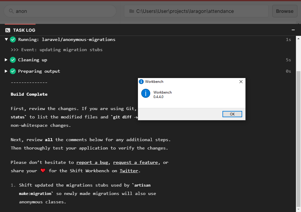 Adopt anonymous migrations deleted the content of the stubs · Issue #27 · laravel-shift ...