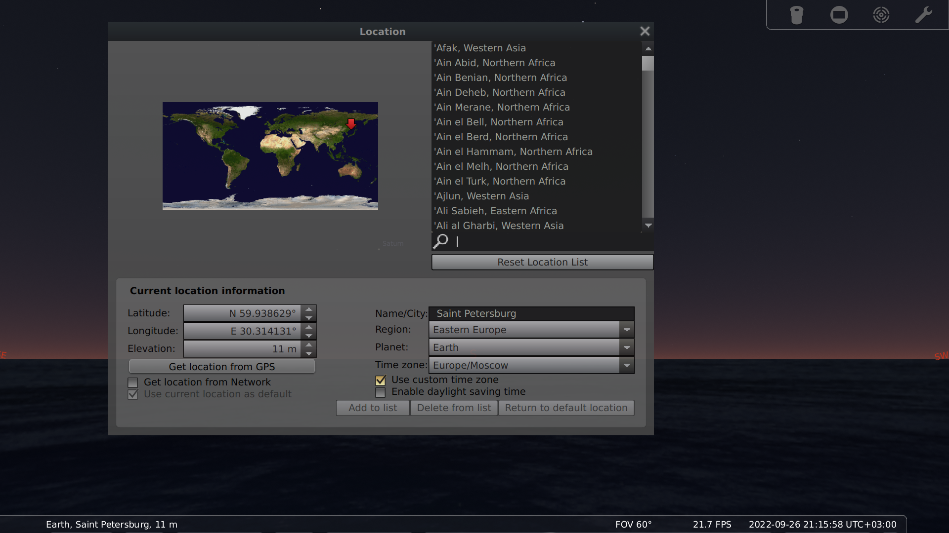 Wrong size of the map in Location dialog, wrong position of the marker when hiDPI scaling is on ...