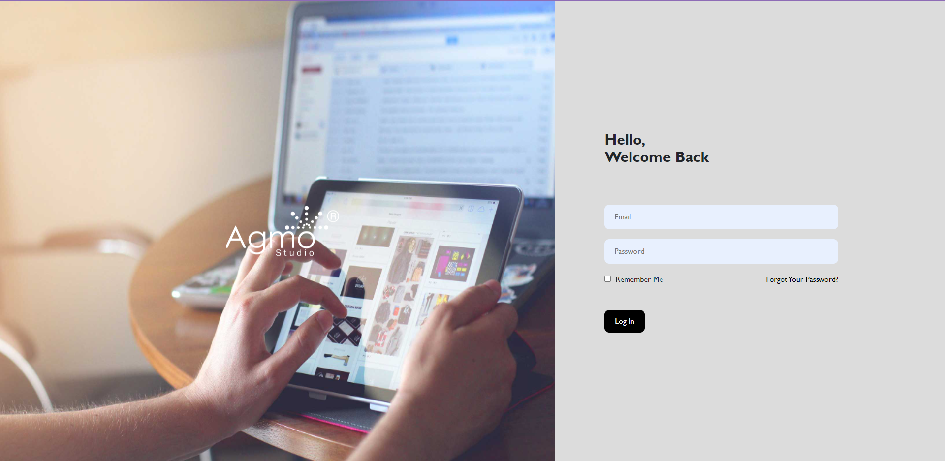 GitHub - aleppp/agmo-login-form: A simple log in page using only HTML ...