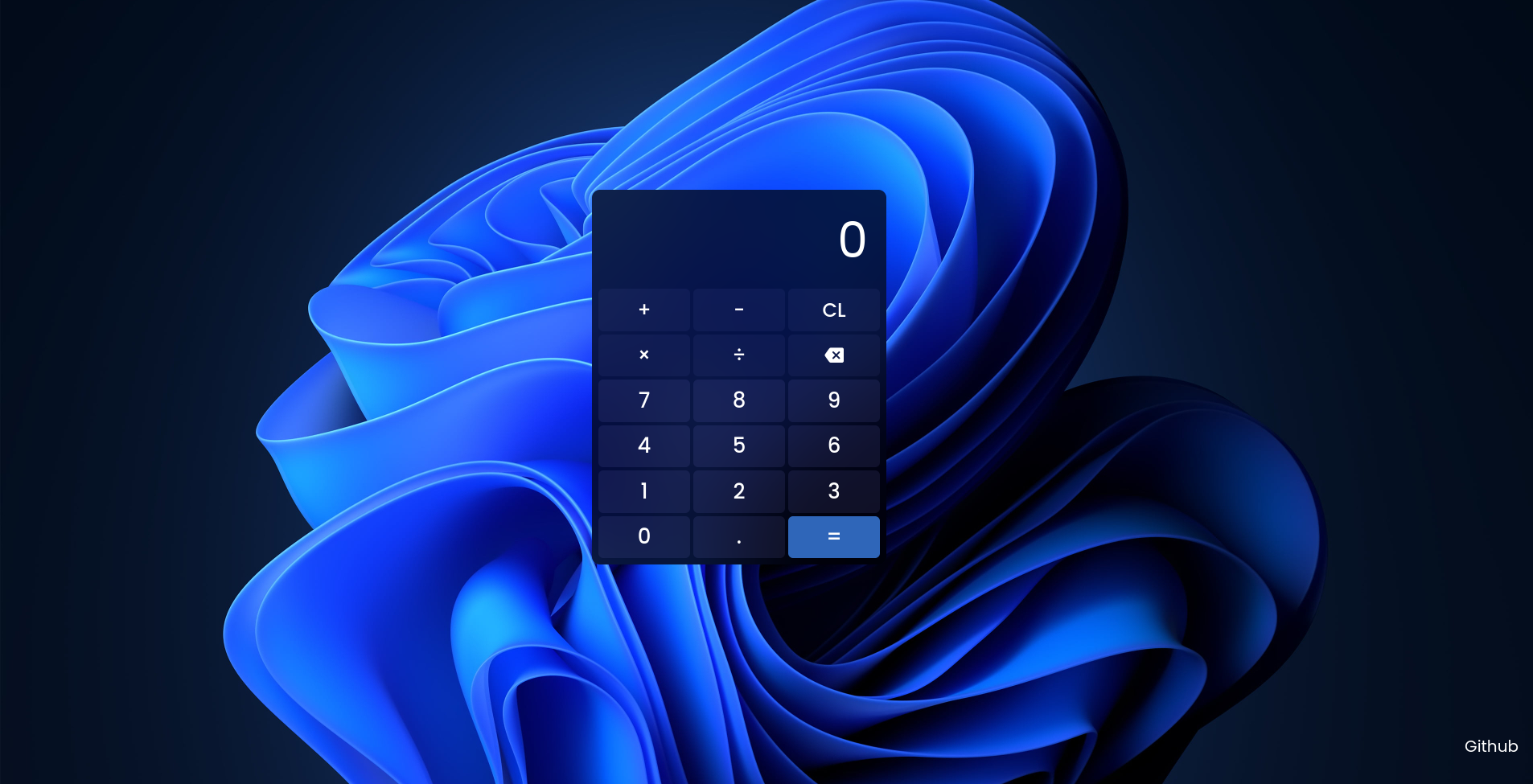 GitHub - pavithiran-saravanan/calculator: Calculator web app with a design inspired from ...