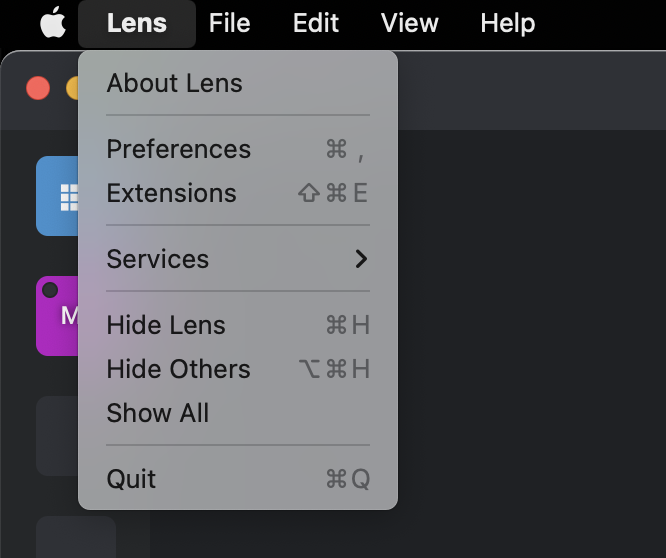 Check for updates option in the top menu · Issue #4380 · lensapp/lens ...