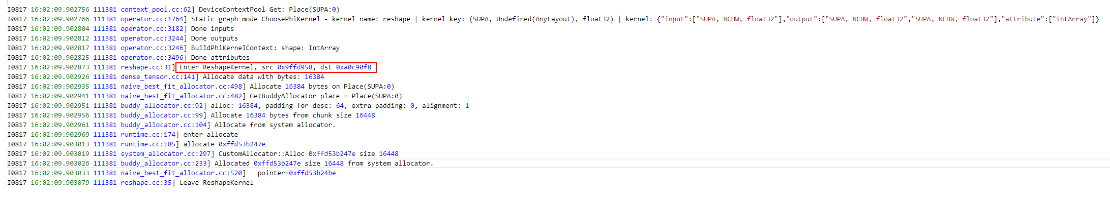 PaddleInference for paddlecustomdevice: reshape kernel is not an inplace operator！ · Issue ...