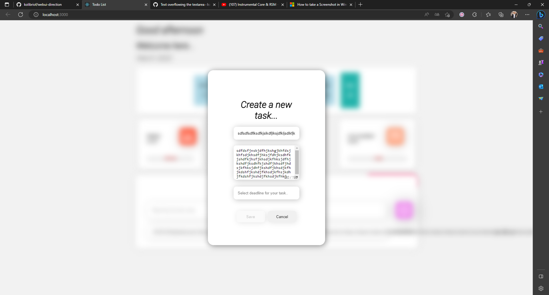 Text Overflowing The Textarea · Issue 5 · Kolibriofwebui Direction · Github 8149