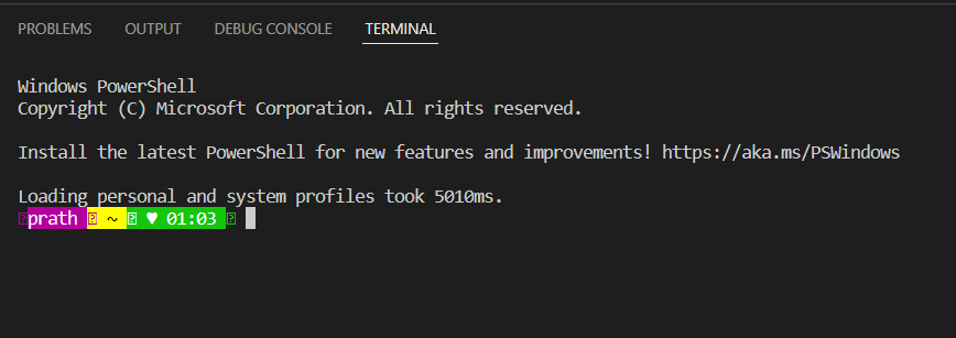 How to fix POSH broken prompt on vscode? · JanDeDobbeleer oh-my-posh ...