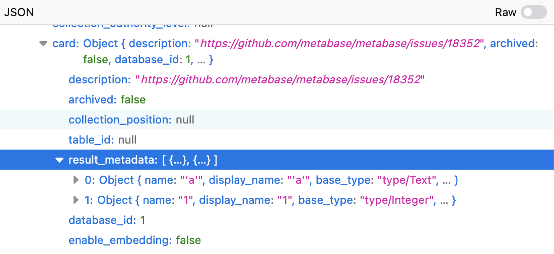 Assert failed: (map? metadata) when viewing some dashboards · Issue #19069 · metabase/metabase ...