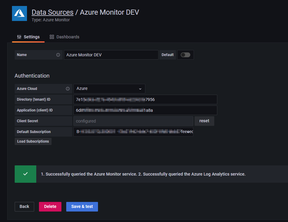 "Azure Monitor" Data Source entirely changed - dashboards not working anymore · Issue #44427 ...