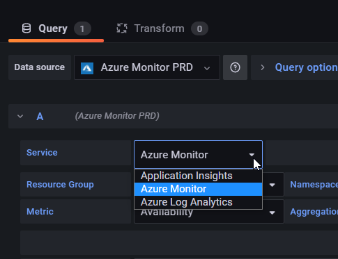"Azure Monitor" Data Source entirely changed - dashboards not working anymore · Issue #44427 ...