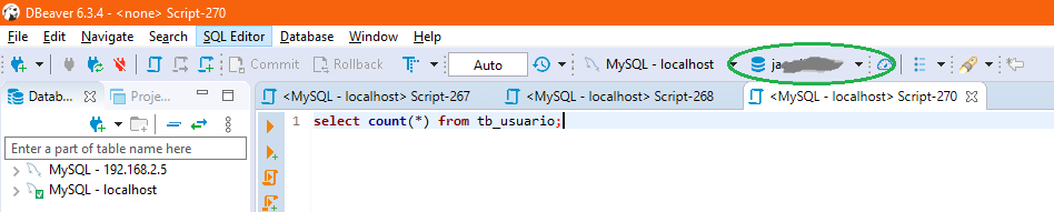 Miss selected/current database (combo) after changing tab · Issue #7774 ...