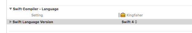 Kingfisher Pod Build Setting: change Swift 4 to Swift 4.2 · Issue #1014 · onevcat/Kingfisher ...