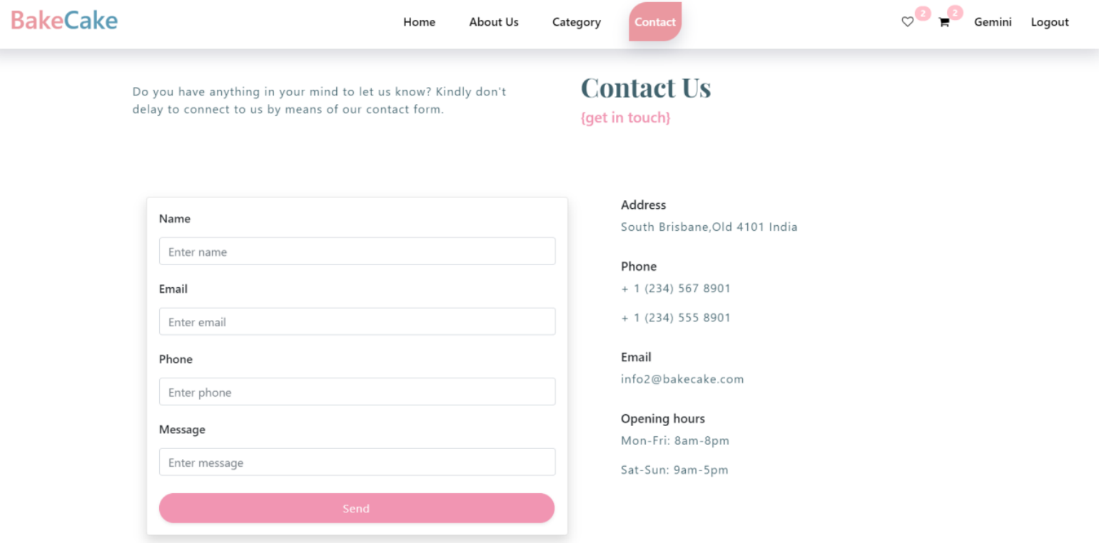 GitHub - RitikaDongol/Bakery-website