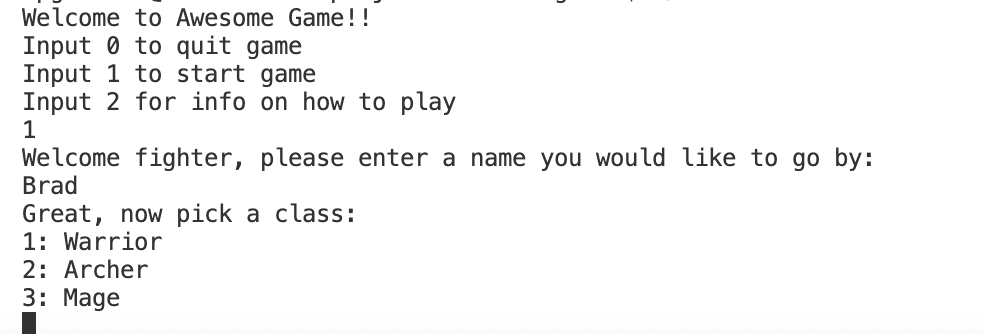 Github Pie115awesome Game Text Turn Based Fighting Game Made For Software Engineering Class 
