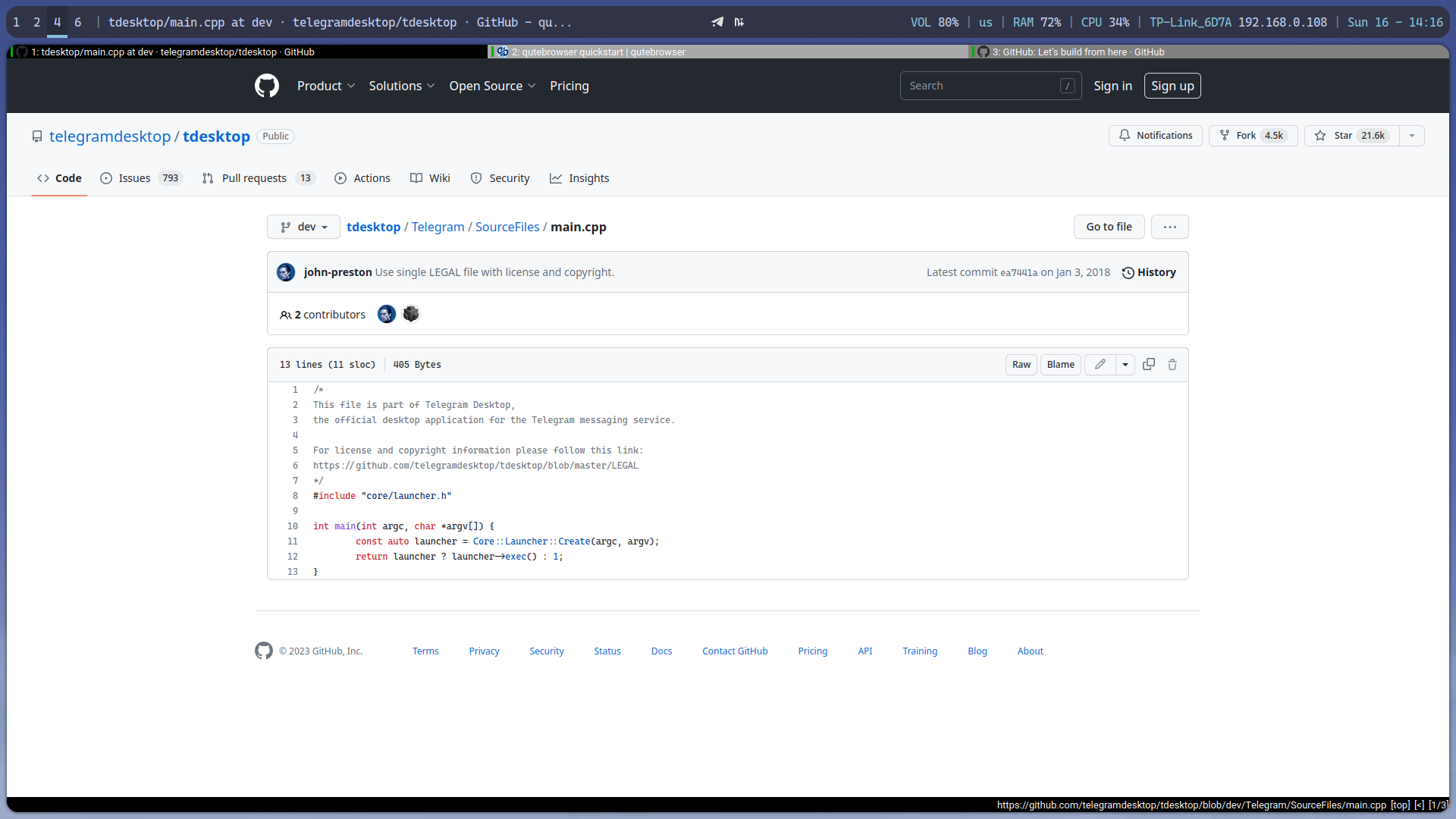 Monospaced font not working · Issue #26184 · telegramdesktop/tdesktop · GitHub