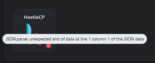Ping not working (JSON.parse: Unexpected end of data) · Issue #1248 · ajnart/homarr · GitHub