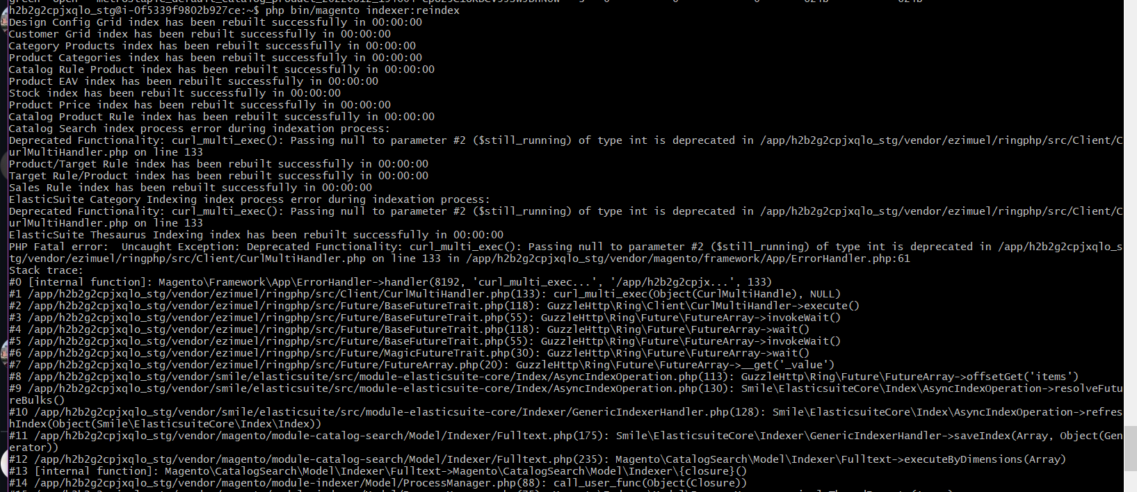 Reindex throwing the error while executing the command from the terminal · Issue #2656 · Smile ...