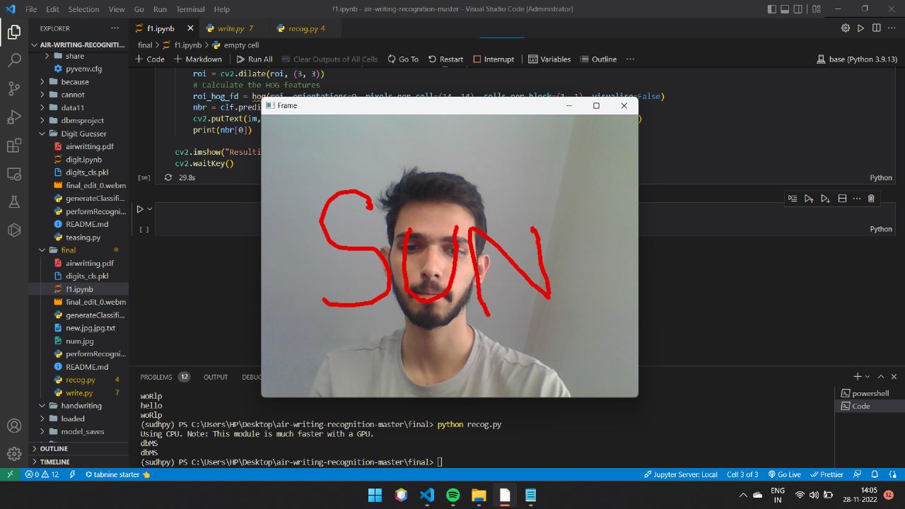 GitHub - singh-hub1/Real_time_handwritten_recognition_ML: The method of Real-Times handwriting ...