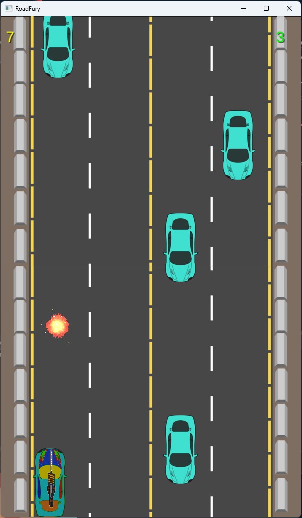 GitHub - Brkoo/RoadFuryGamae: Dodge enemy cars