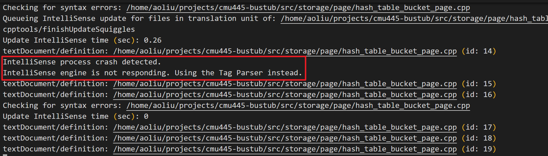 Syntax highlight failed partly and autocomplete failed all the time ...