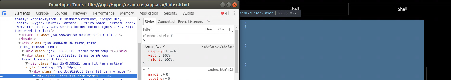 3.0.0 Terminal starts scrolling horizontally when using spacebar when ...