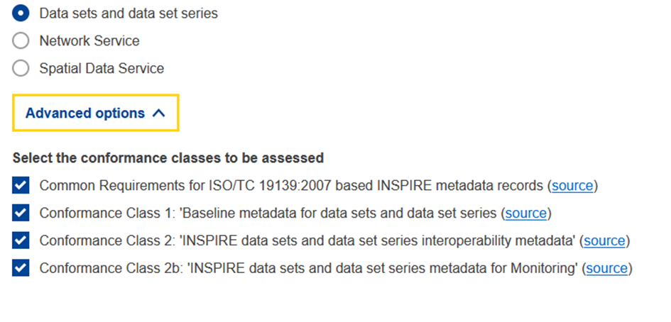 Conformance Class 2c: 'INSPIRE data sets and data set series metadata for IACS' missing after ...