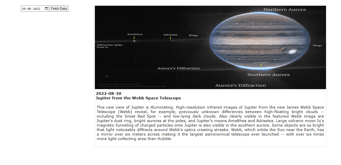 GitHub - utkarshgupta04092003/Astronomy-Picture-of-the-Day: Using NASA Apod API we create a ...