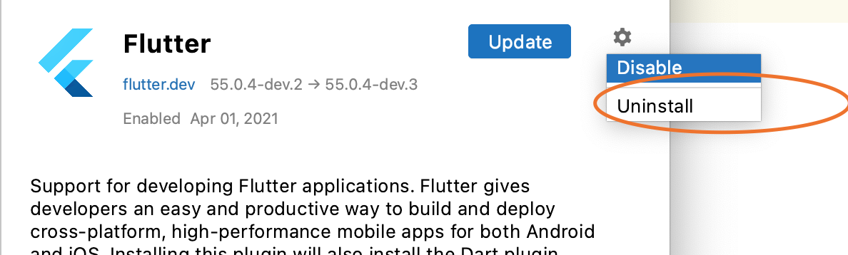 UnsupportedRenderingModeException error · Issue #5376 · flutter/flutter-intellij · GitHub