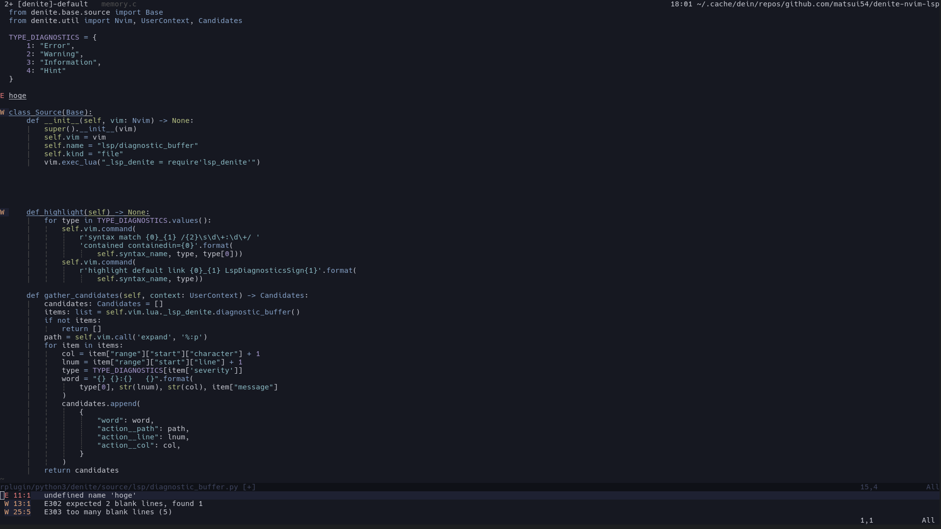 GitHub - matsui54/denite-nvim-lsp: denite source for Neovim builtin LSP client