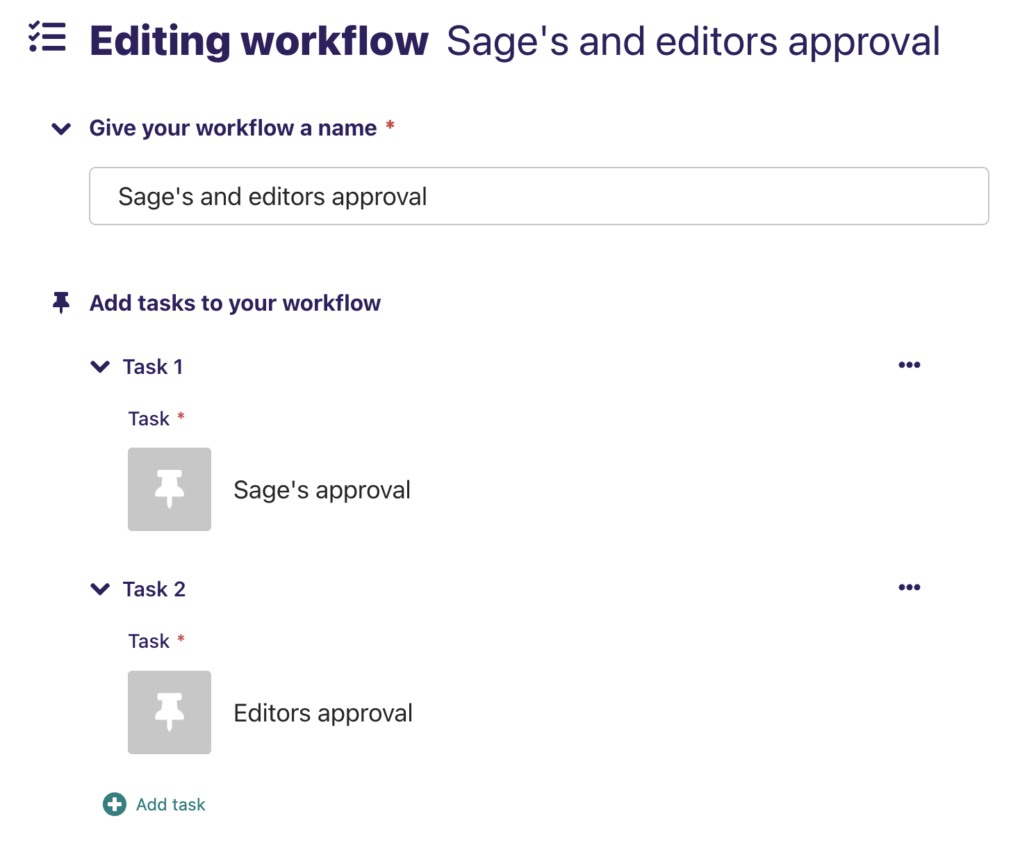 Workflow information dialog uses hardcoded "Moderators approval" title · Issue #9734 · wagtail ...