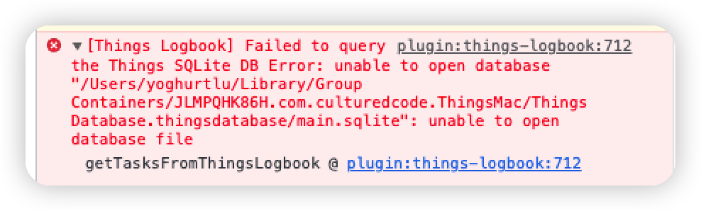 Sync failed · Issue #45 · liamcain/obsidian-things-logbook · GitHub