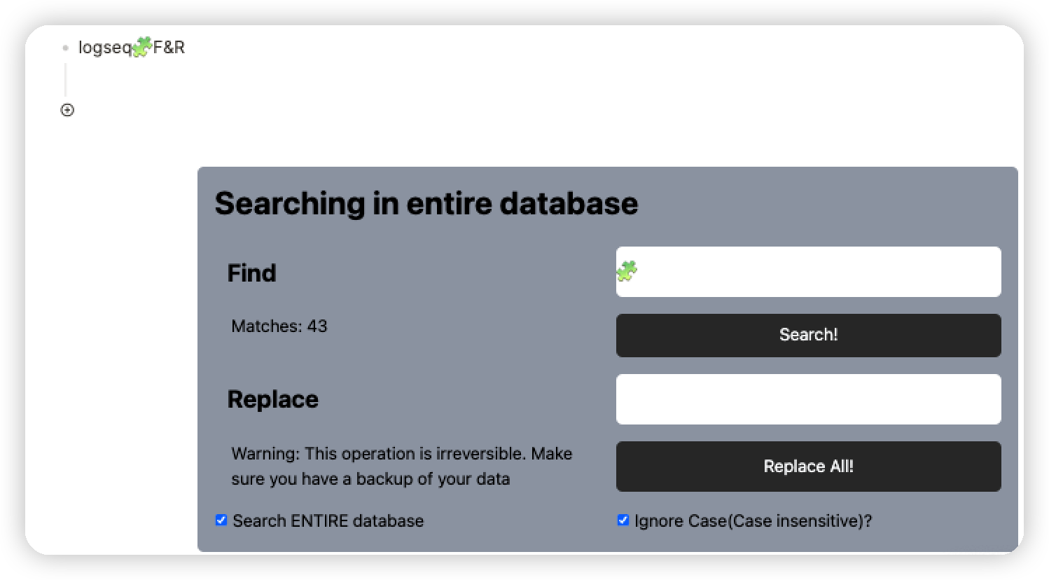 Strange worked for emojis · Issue #8 · sawhney17/logseq-find-replace · GitHub