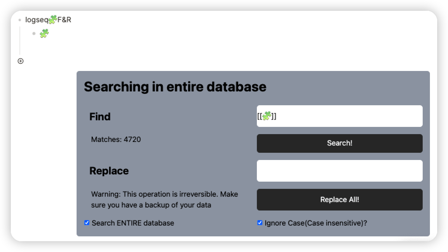 Strange worked for emojis · Issue #8 · sawhney17/logseq-find-replace · GitHub