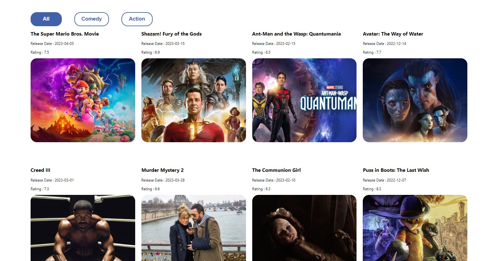 GitHub - srajay/movie-filter-animation