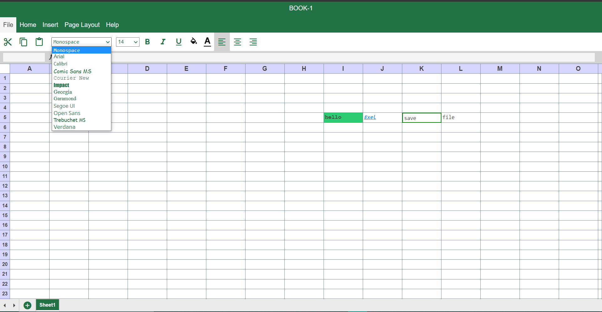 Github Puneet 778excel Clone Excel Using Html Css Jquery