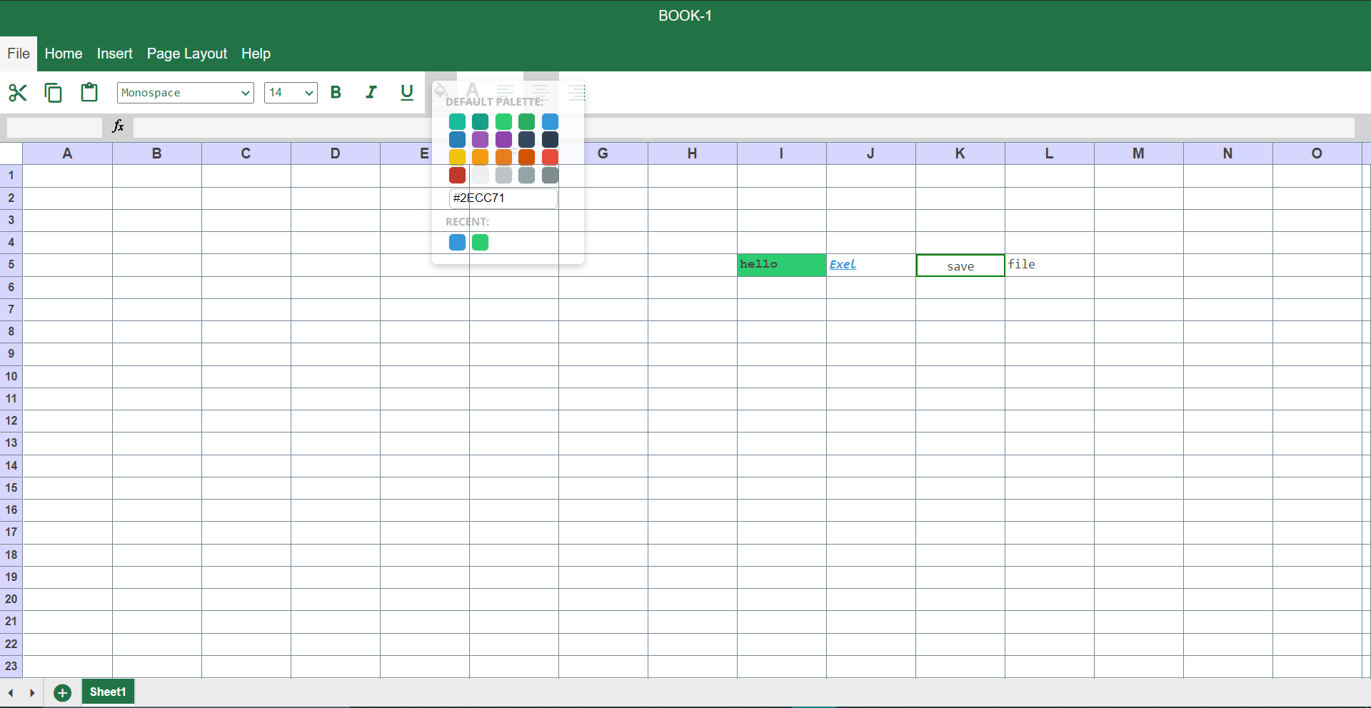 GitHub - Puneet-778/Excel-Clone: Excel using HTML CSS jQuery